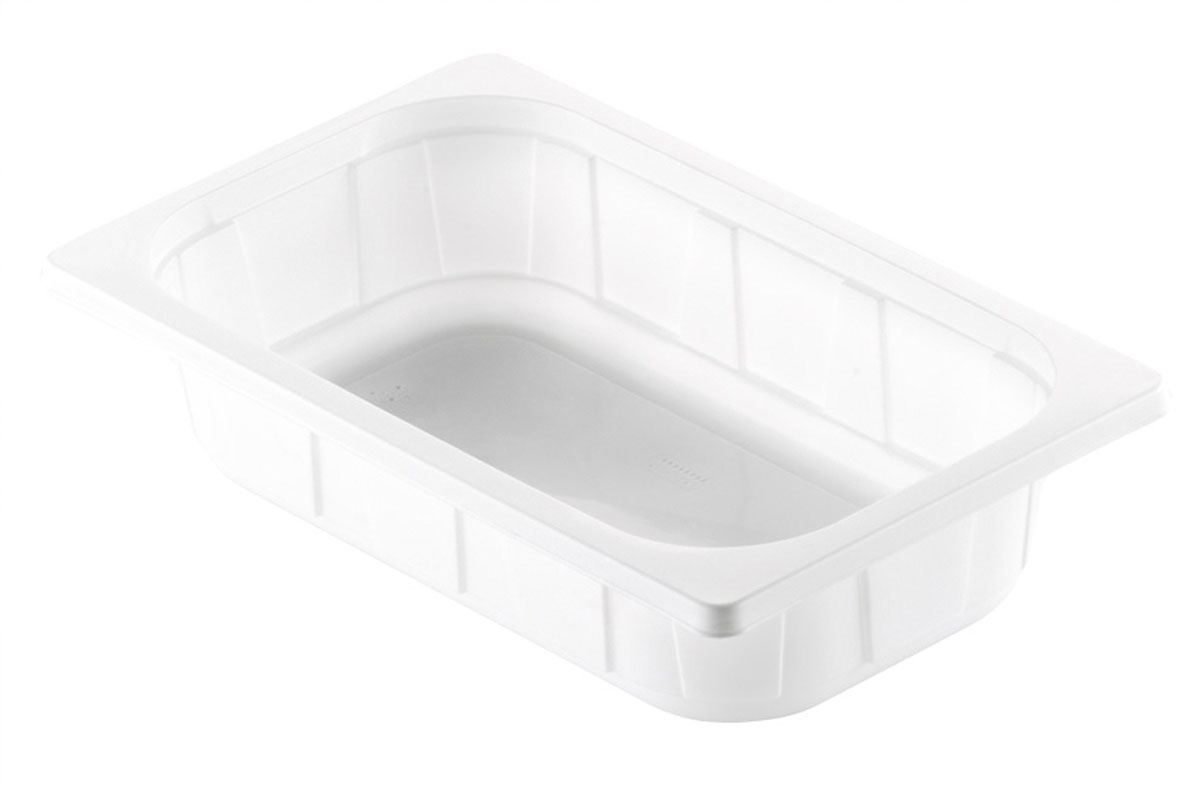 1/4 GN Tray 265 x 161 x 60 mm White 1-Comp, 200 pcs/box (1 x 200 pcs ...