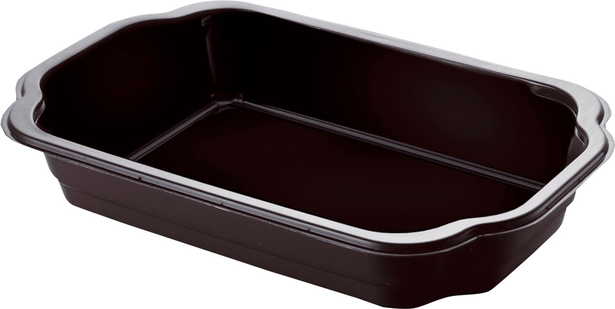 Take-Away Tray 250 x 159 x 43 mm Black 1-Comp, 246 pcs/box (1 x 246 pcs ...