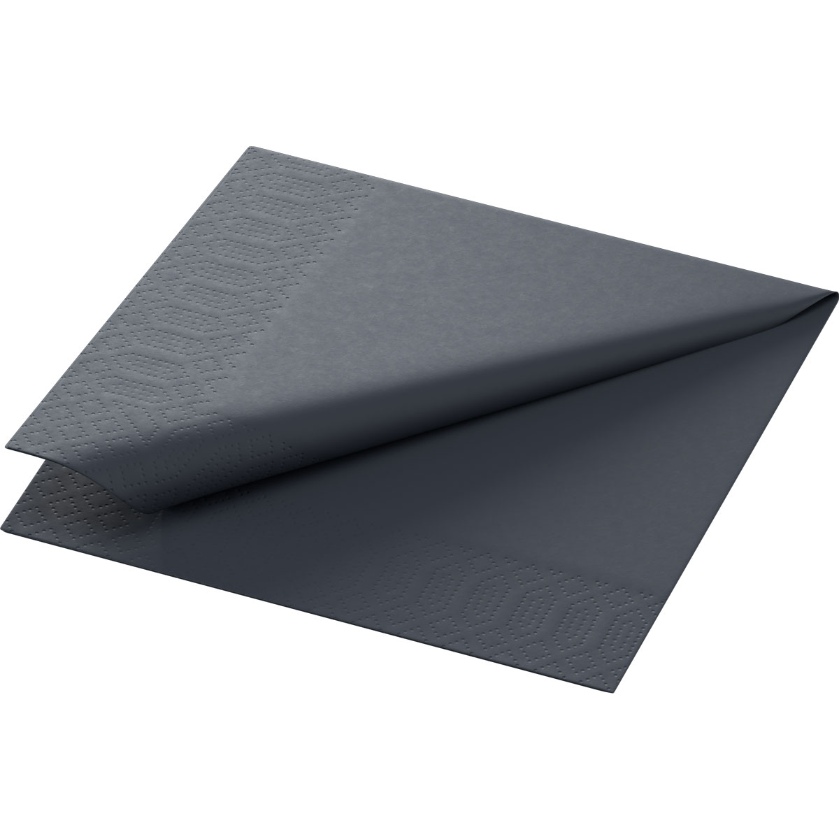 Tissue Napkin 24 x 24 cm Black 2-ply, 2400 pcs/box (8 x 300 pcs) | Duni ...