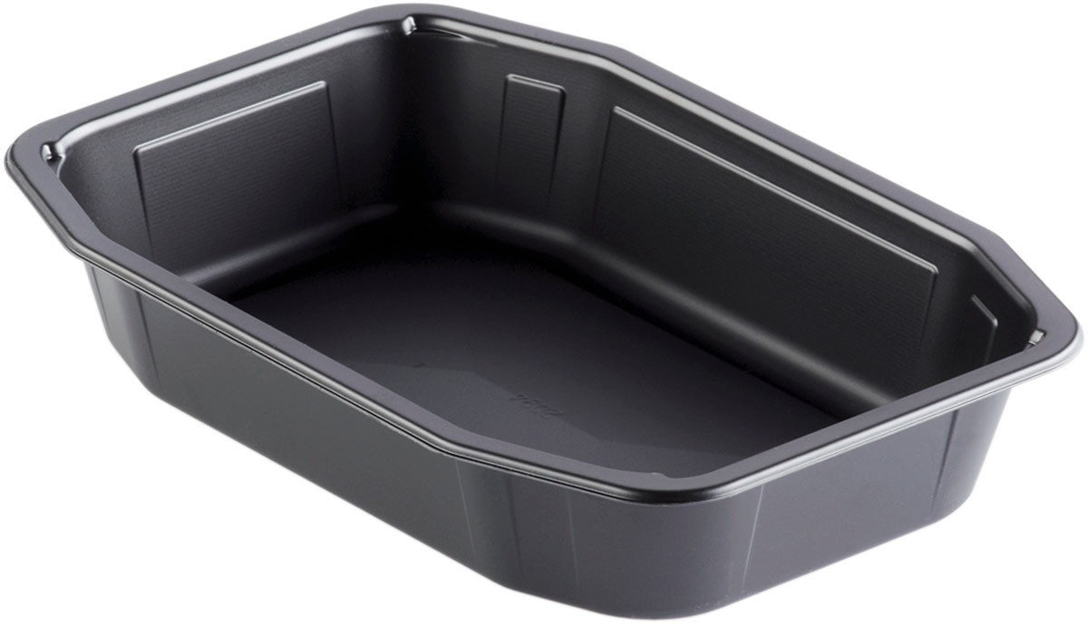 HMR Tray 215 x 148 x 40 mm Black 1-Comp, 328 pcs/box (1 x 328 pcs ...