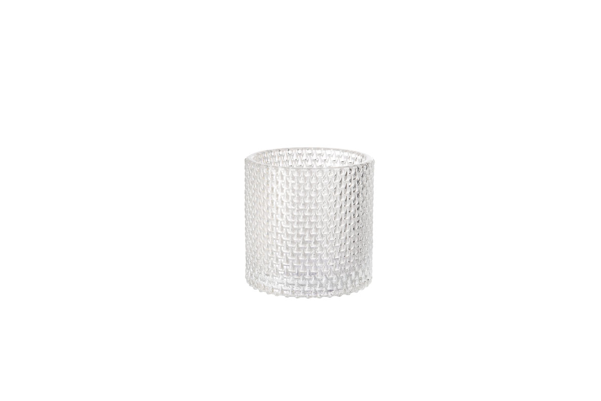Candle Holder 80 x Ø 80 mm Clear, 6 pcs/box (6 x 1 pcs) | Duni Global