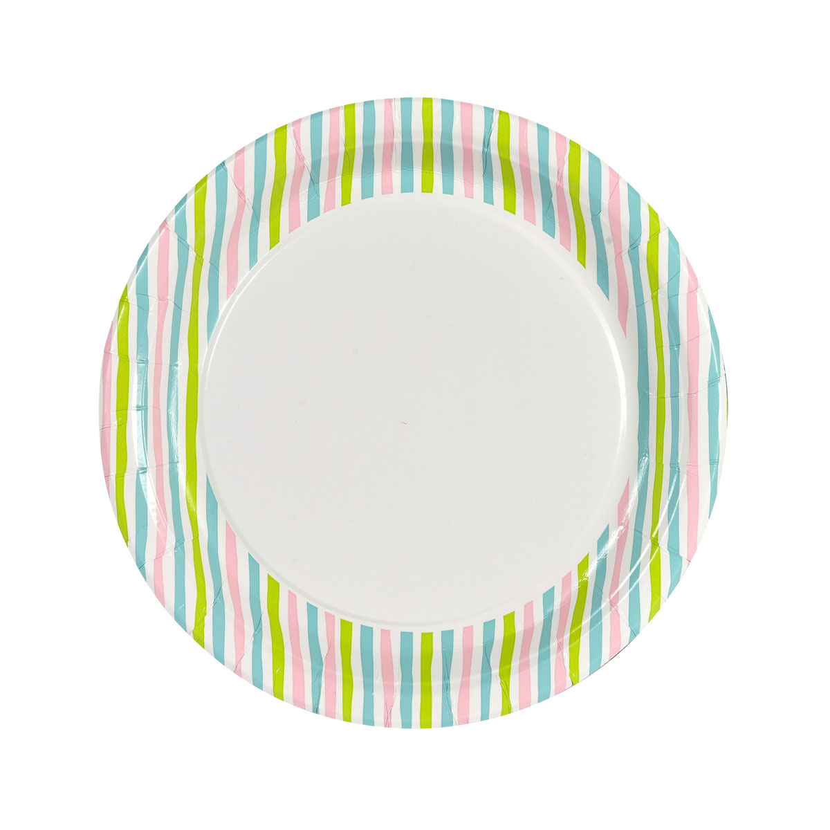 Round Plate Ø 22 cm Stripes Multi, 160 pcs/box (16 x 10 pcs) | Duni Global