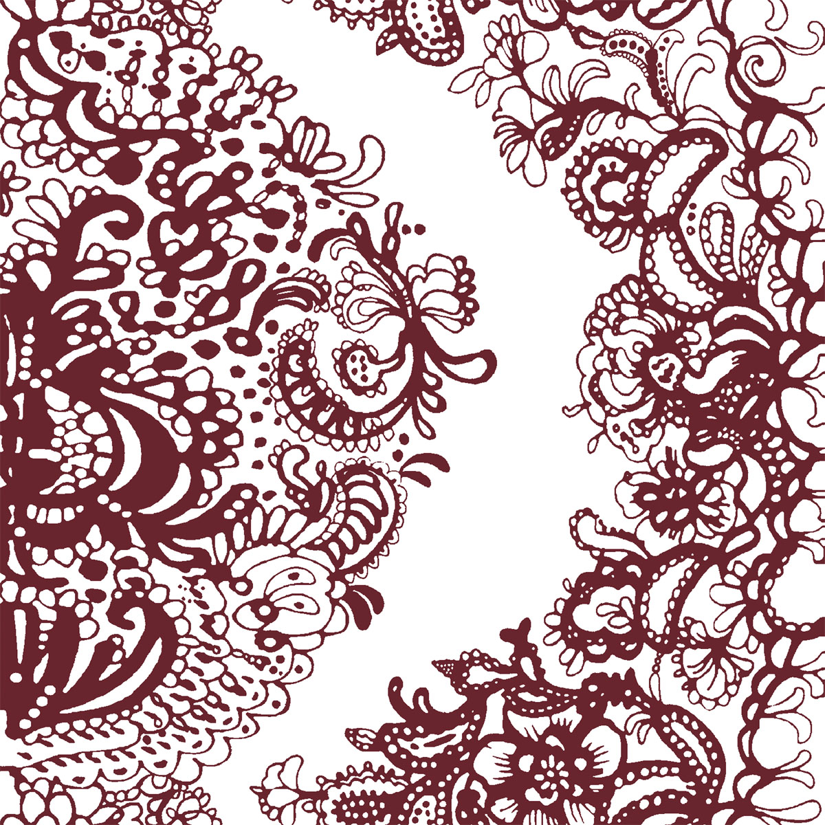 Tissue servet 40 x 40 cm Vallila Mandariini Bordeaux, 144 St/Doos (12 x 12 St) | Duni Global