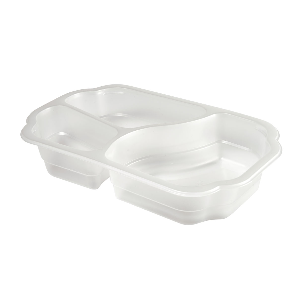 Take-Away Plus Tray 250 x 159 x 48 mm Transparent 3-Comp, 246 pcs/box ...
