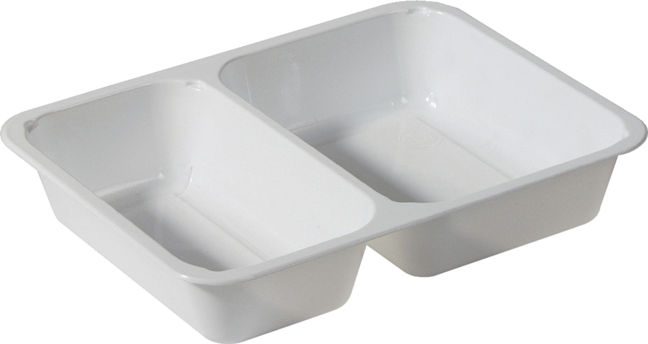 Menu Tray 225 x 175 x 43 mm White 2-Comp, 300 pcs/box (1 x 300 pcs ...