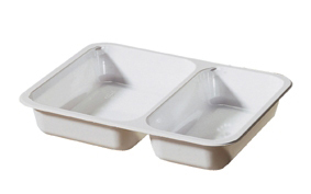 Menu Tray 225 x 175 x 35 mm White 2-Comp, 250 pcs/box (1 x 250 pcs ...