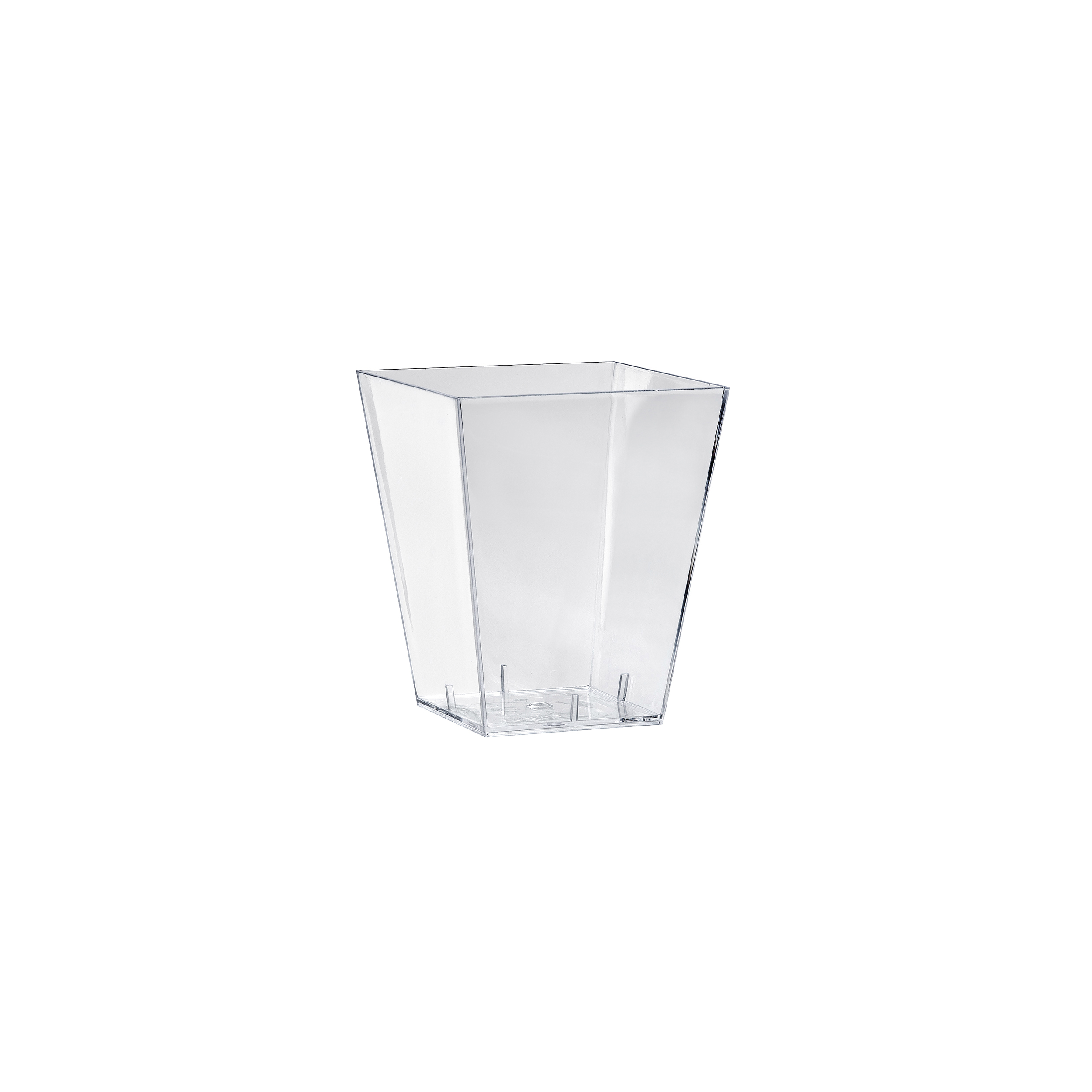 Square Large 15 cl Transparent 1-Comp, 228 pcs/box (6 x 38 pcs) | Duni ...
