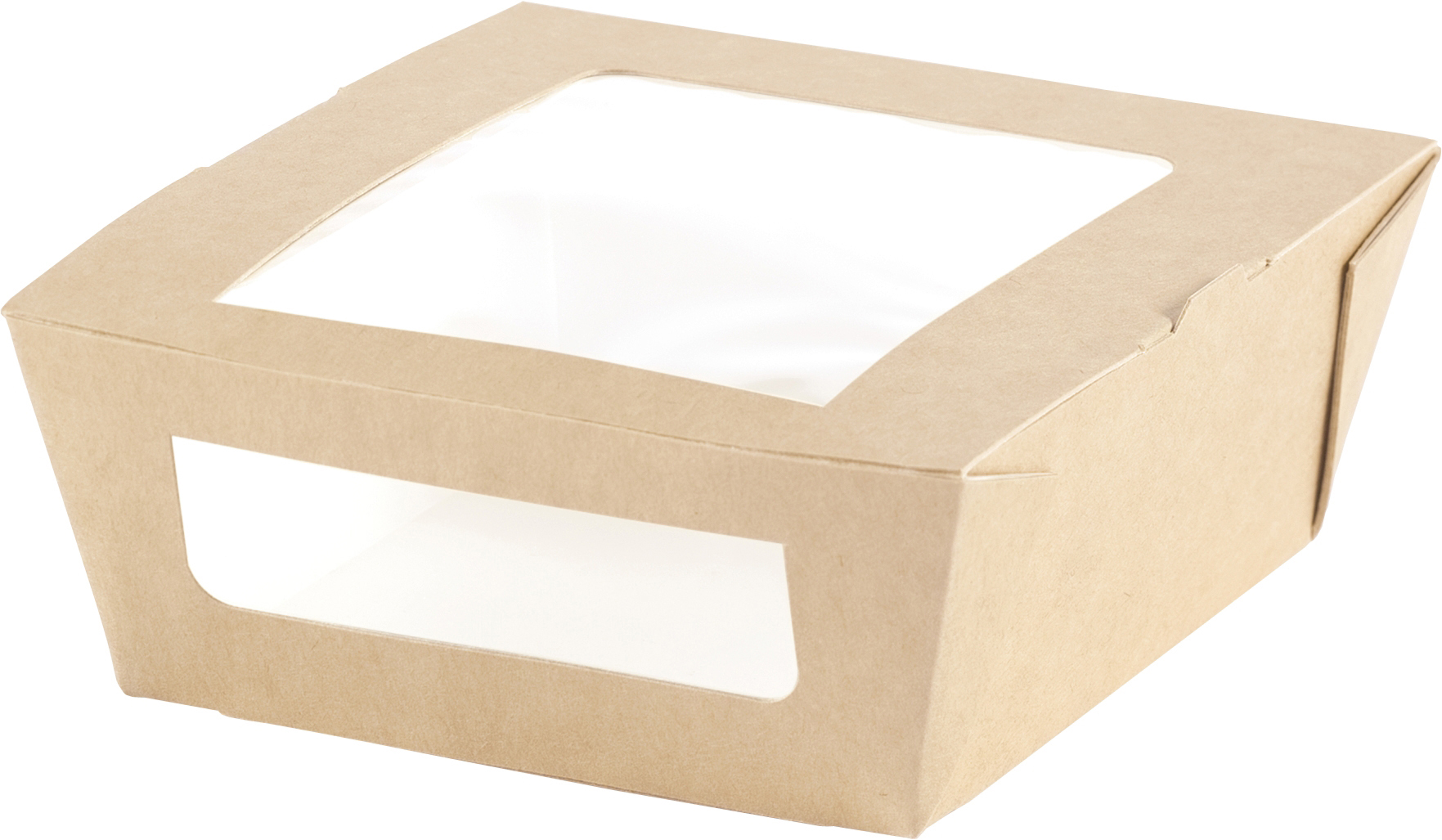 Customisable - Meal Box with Window Brown, Min. order 25000 pcs | Duni ...