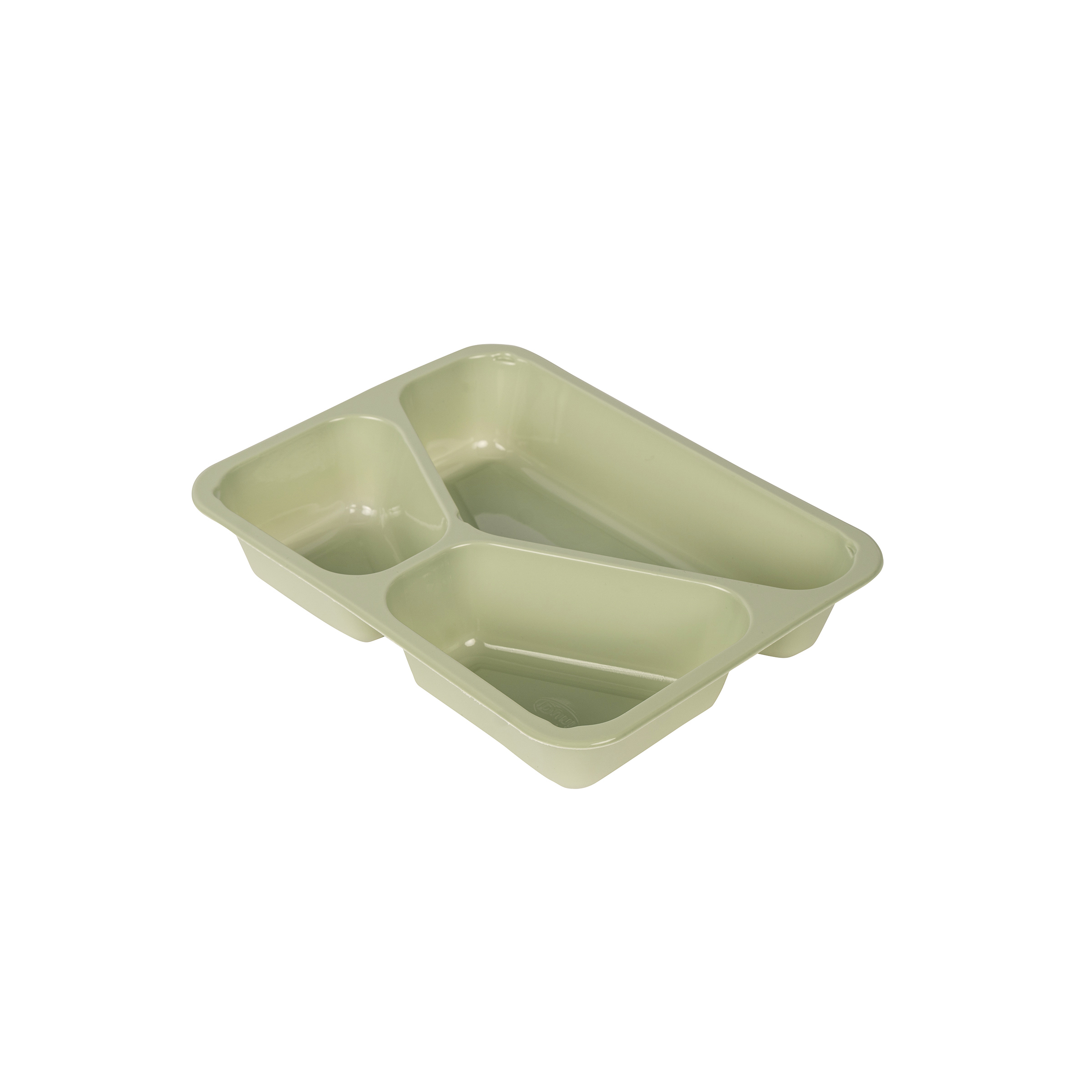 Menu Tray 225 x 175 x 43 mm Green 3-Comp, 300 pcs/box (1 x 300 pcs ...