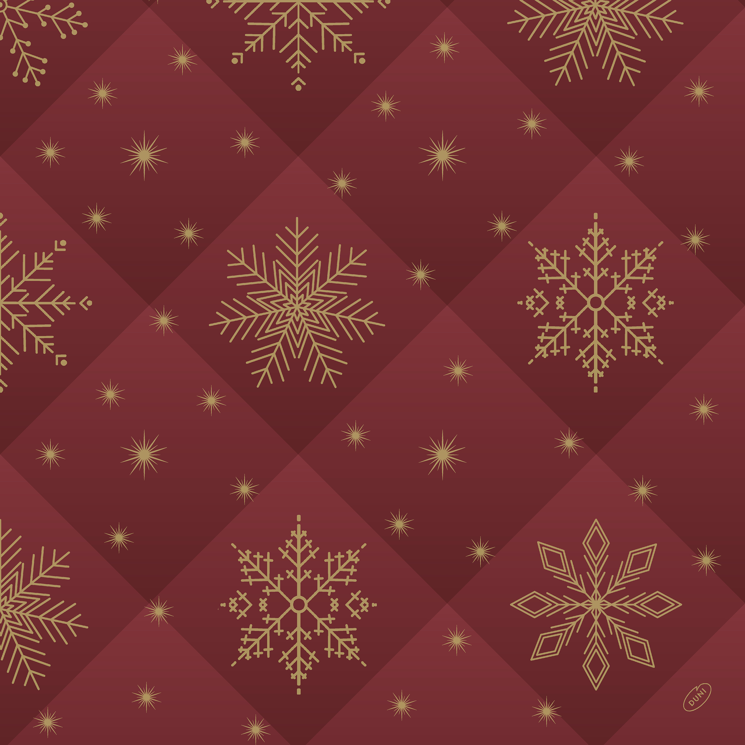 Dunilin® Napkin 48 x 48 cm Rhombus Bordeaux, 216 pcs/box (6 x 36 pcs ...