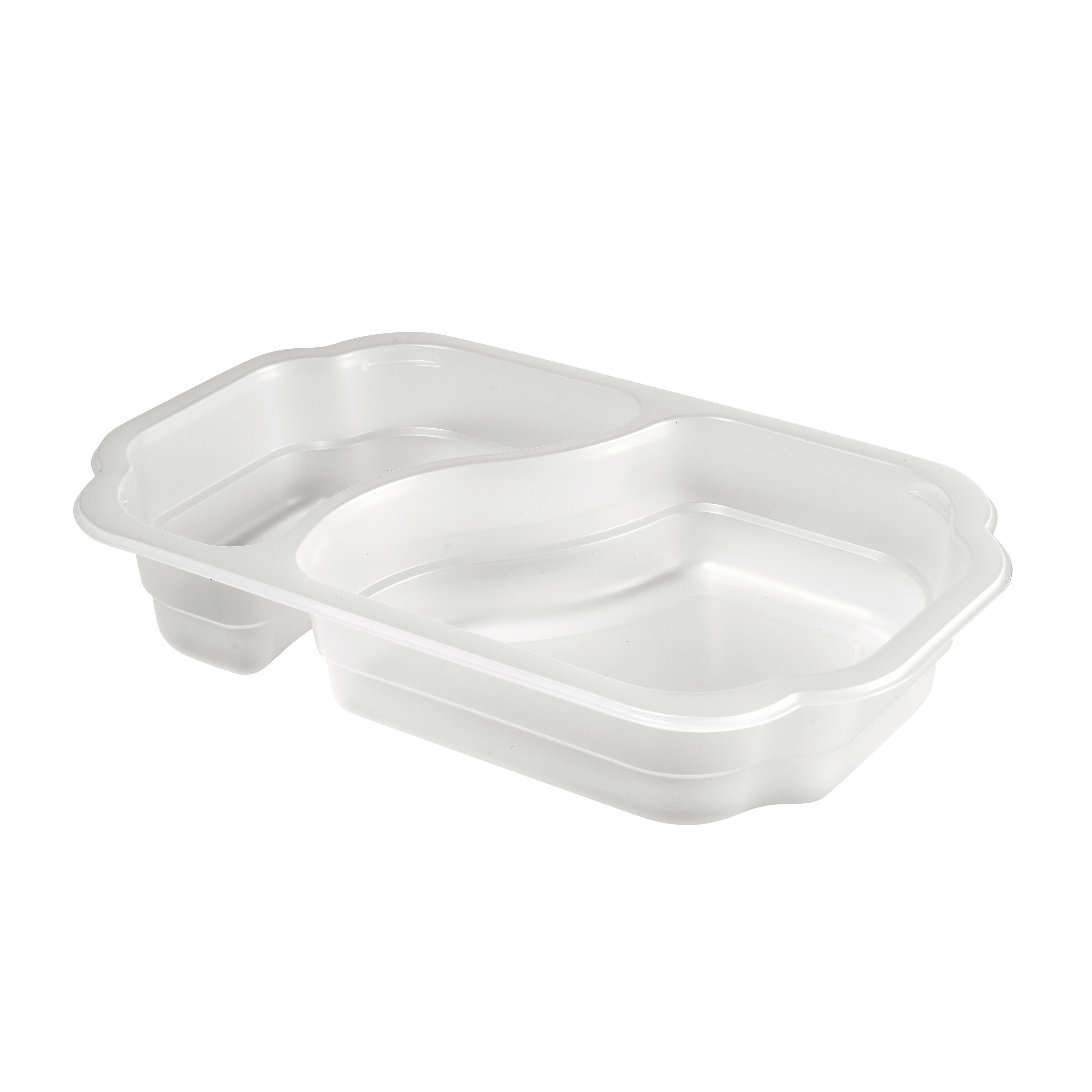 Take-Away Plus Tray 250 x 159 x 45 mm Transparent 2-Comp, 246 pcs/box ...