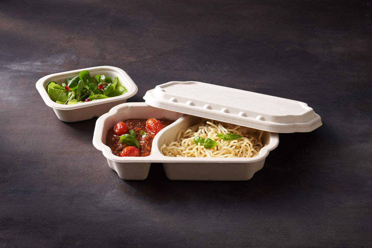 Side Dish Tray 140 x 116 x 37 mm Brown 1-Comp, 340 pcs/box (1 x 340 pcs ...