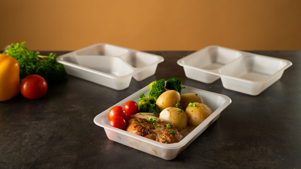 Cater Line Tray 227 x 178 x 40 mm Transparent 2-Comp, 216 pcs/box (1 x ...