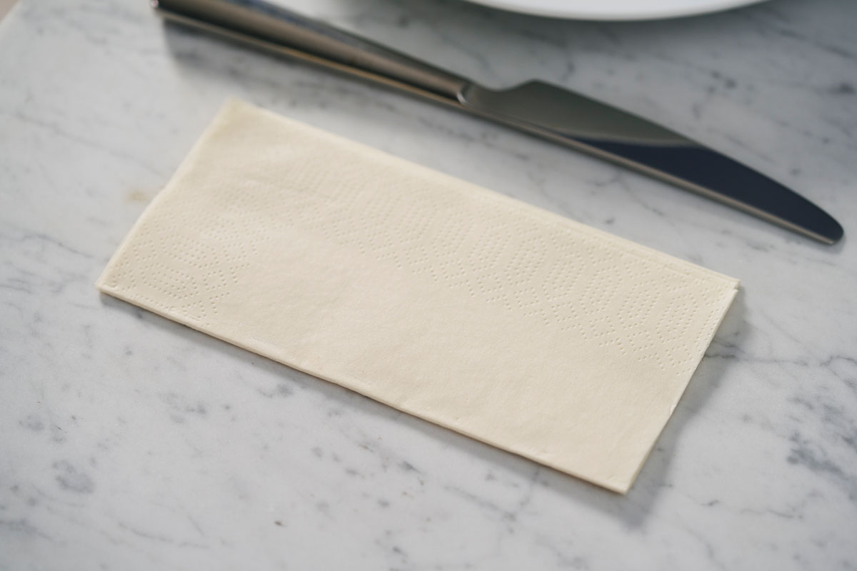 Tissue Napkin 33 x 33 cm Cream 2-ply, 1500 pcs/box (5 x 300 pcs) | at ...