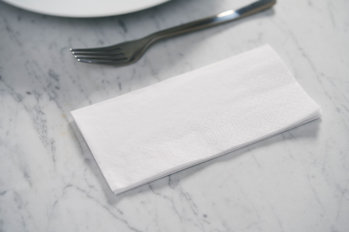 Tissue Napkin 33 x 33 cm White 3-ply, 1250 pcs/box (5 x 250 pcs) | at ...