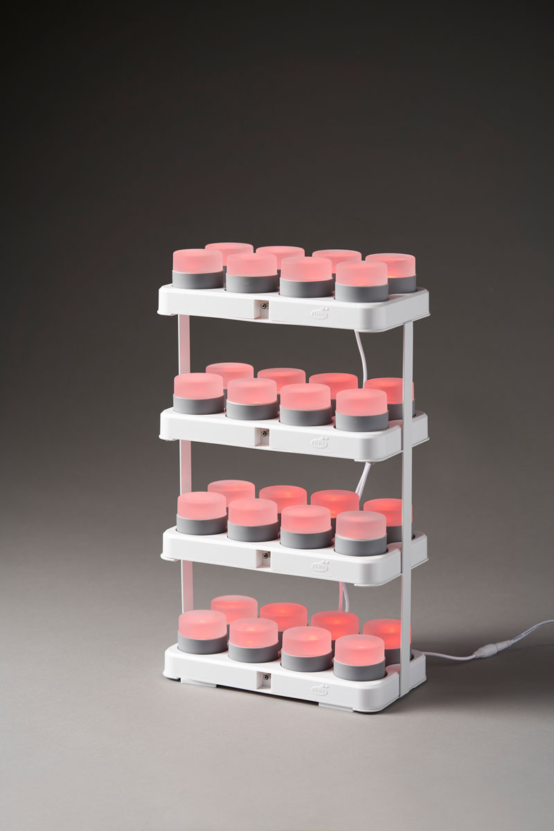 LED charging Station, 32 pcs 255 x 140 x 430 mm White, 1 pcs/box (1 x 1 ...