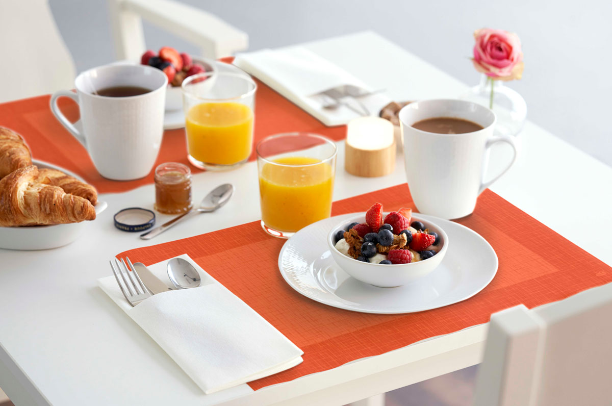 Dunicel® Placemat 30 x 40 cm Linnea White, 100 pcs/box (10 x 10 pcs ...