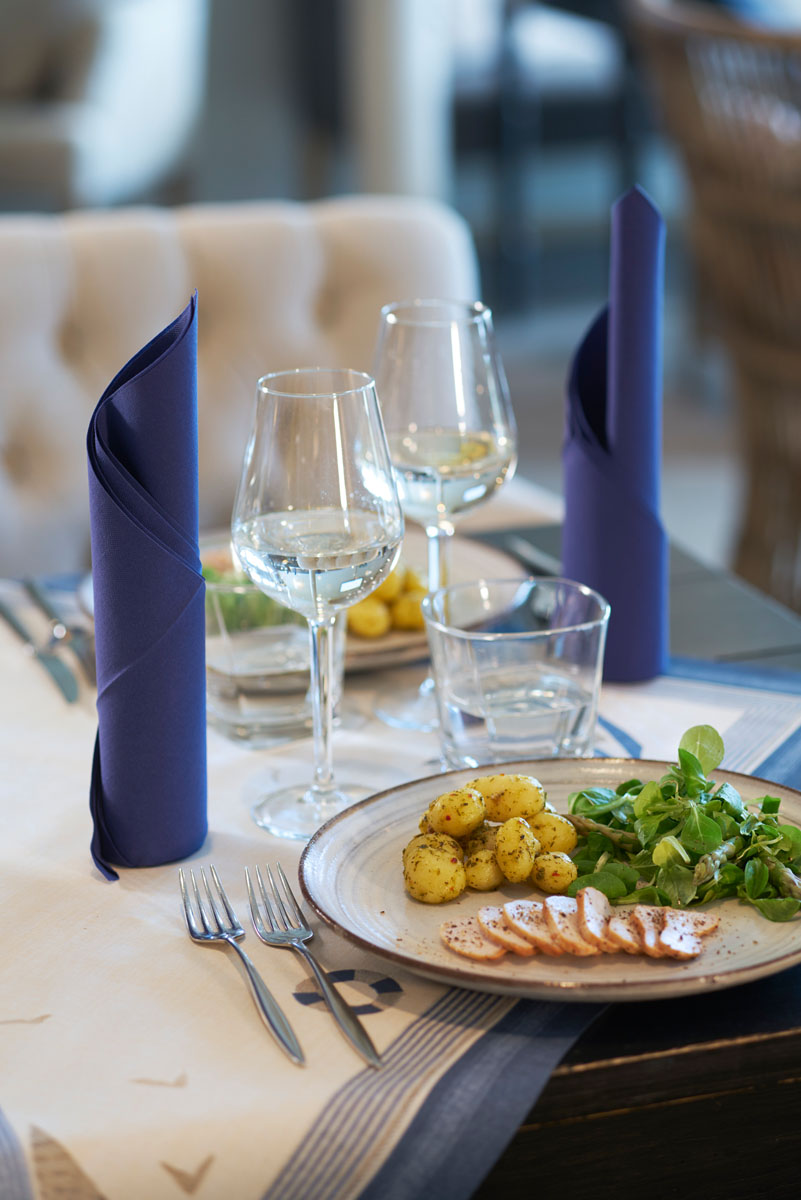 Dunicel® Slipcover 84 x 84 cm Seaway, 100 pcs/box (5 x 20 pcs) | Duni Global