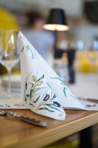 Bio Dunisoft® Napkin 40 x 40 cm Olive Garden, 360 pcs/box (6 x 60 pcs ...